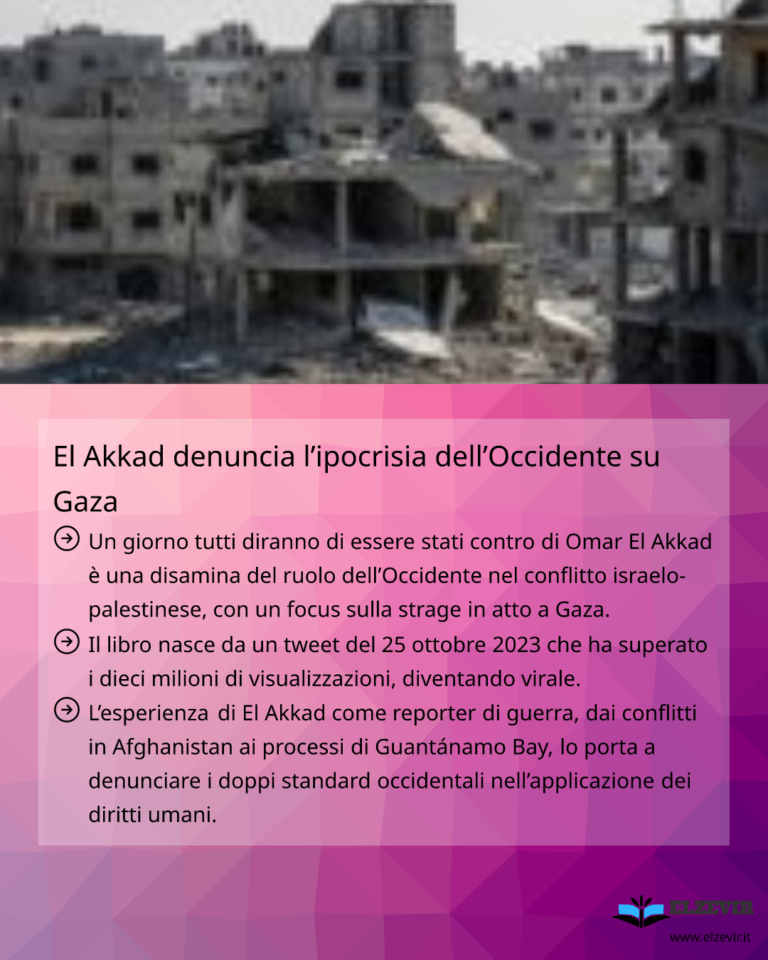Omar El Akkad denuncia l'ipocrisia dell'Occidente su Gaza