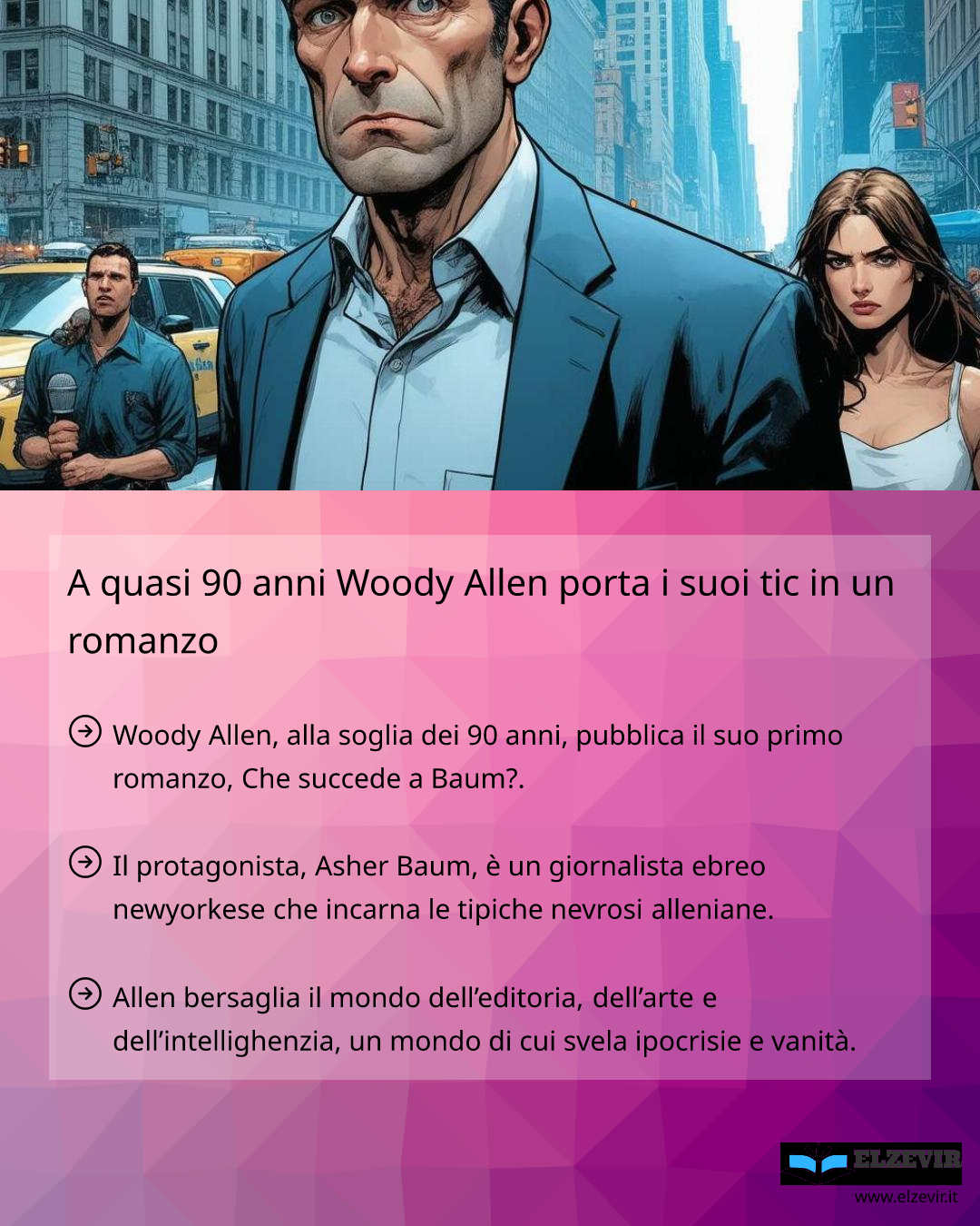 A quasi 90 anni Woody Allen porta i suoi tic in un romanzo