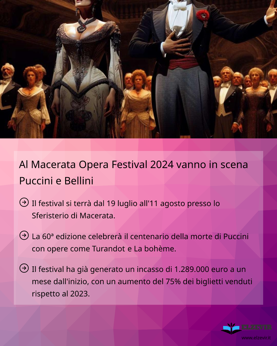 Al Macerata Opera Festival 2024 vanno in scena Puccini e Bellini - Elzevir