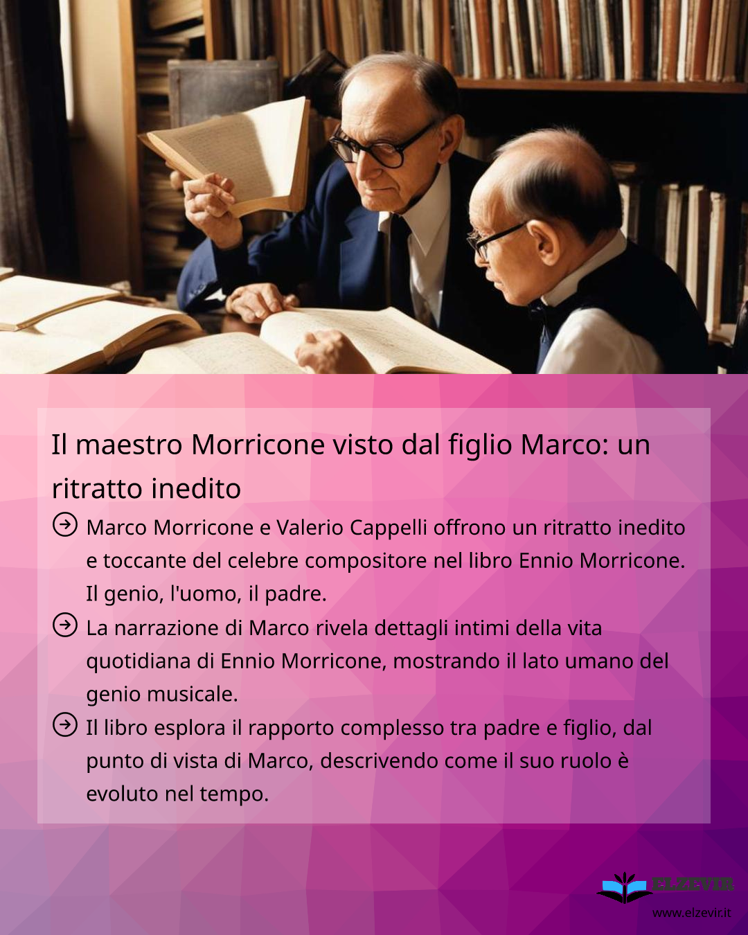 Il maestro Morricone visto dal figlio Marco: un ritratto inedito